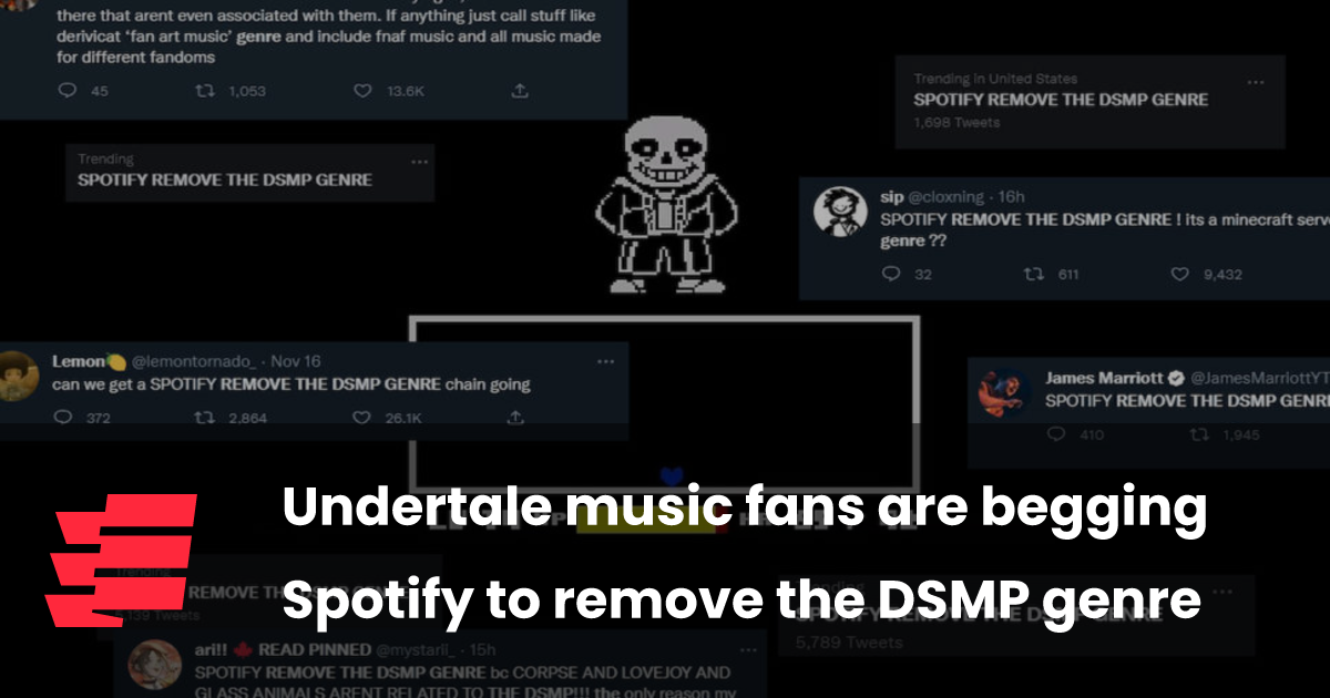 Undertale music fans are begging Spotify to remove the DSMP genre ...