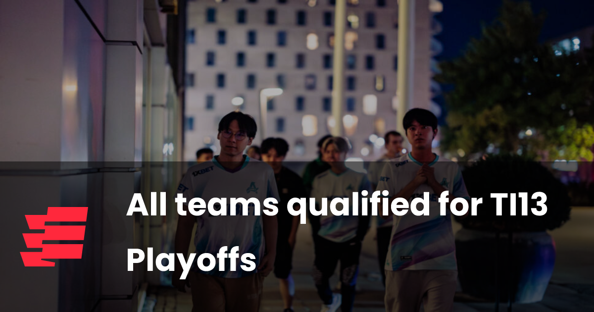 All teams qualified for TI13 Playoffs | esports.gg